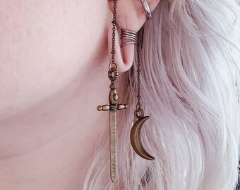 Crescent Moon Sword | Etsy