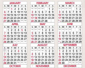 1985 Calendars - Etsy