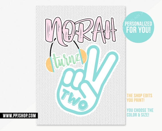 Hip Hop Two Birthday Welcome Sign | Two Legit Birthday | Printable Hip ...