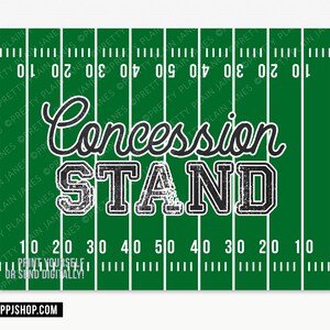 INSTANT DOWNLOAD Concession Stand Football Backdrop Football Party Sign ...