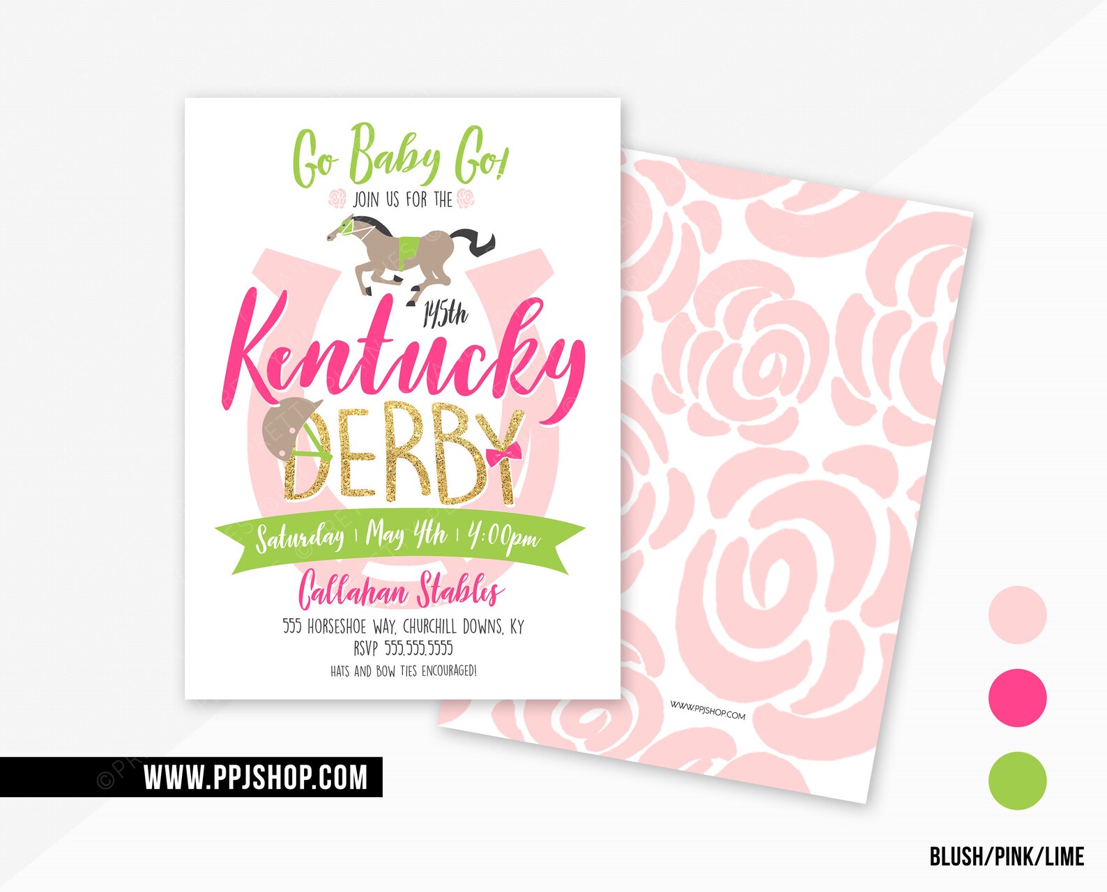 Kentucky Derby Party Invitation Derby Party Invite - Etsy