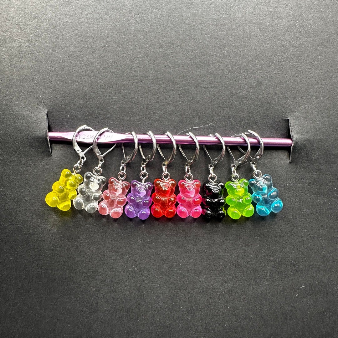 Stitch Markers, Gummy Bears Stitch Marker, Knitting Stitch Markers ...