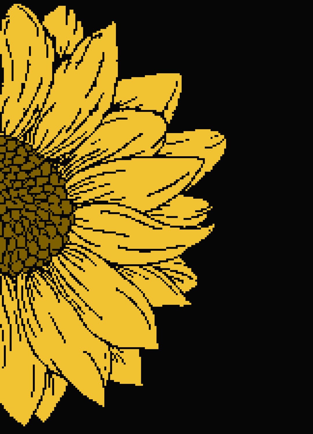 Sunflower Crochet Graph, Sunflower Crochet, Crochet Graph Sunflower ...