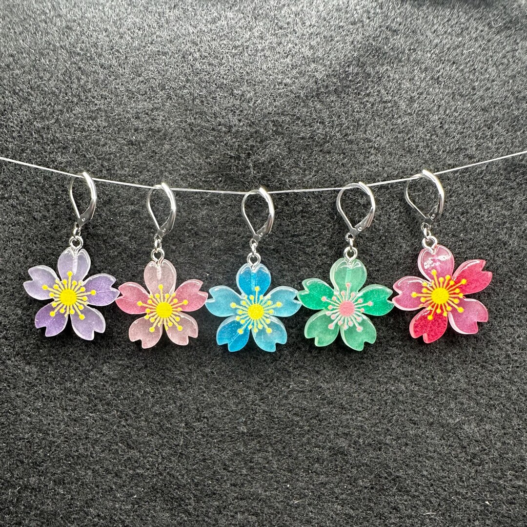 Stitch Markers, Glow in the Dark Flower Stitch Marker, Knitting Stitch ...