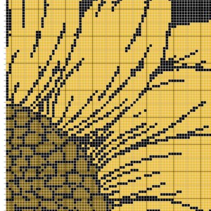 Sunflower Crochet Graph, Sunflower Crochet, Crochet Graph Sunflower ...
