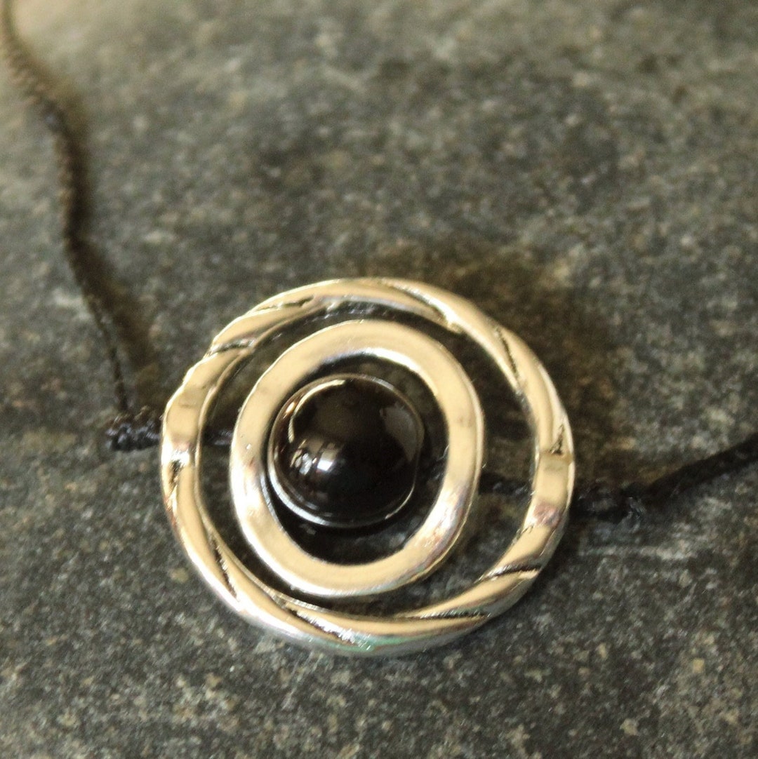 Kinetic Pendant, Spinner Fidget Necklace, Minimalist Stim, Calming ...