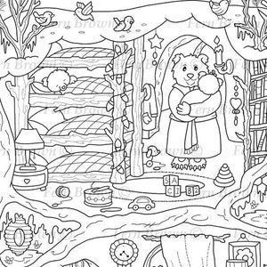 Bears, Coloring Page, Line Art, Animal, Home, Printable Download ...