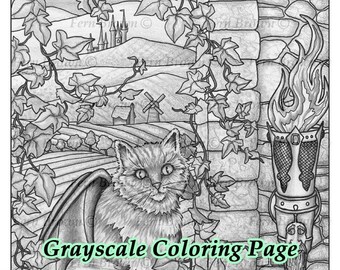 Grayscale Line Art | Etsy