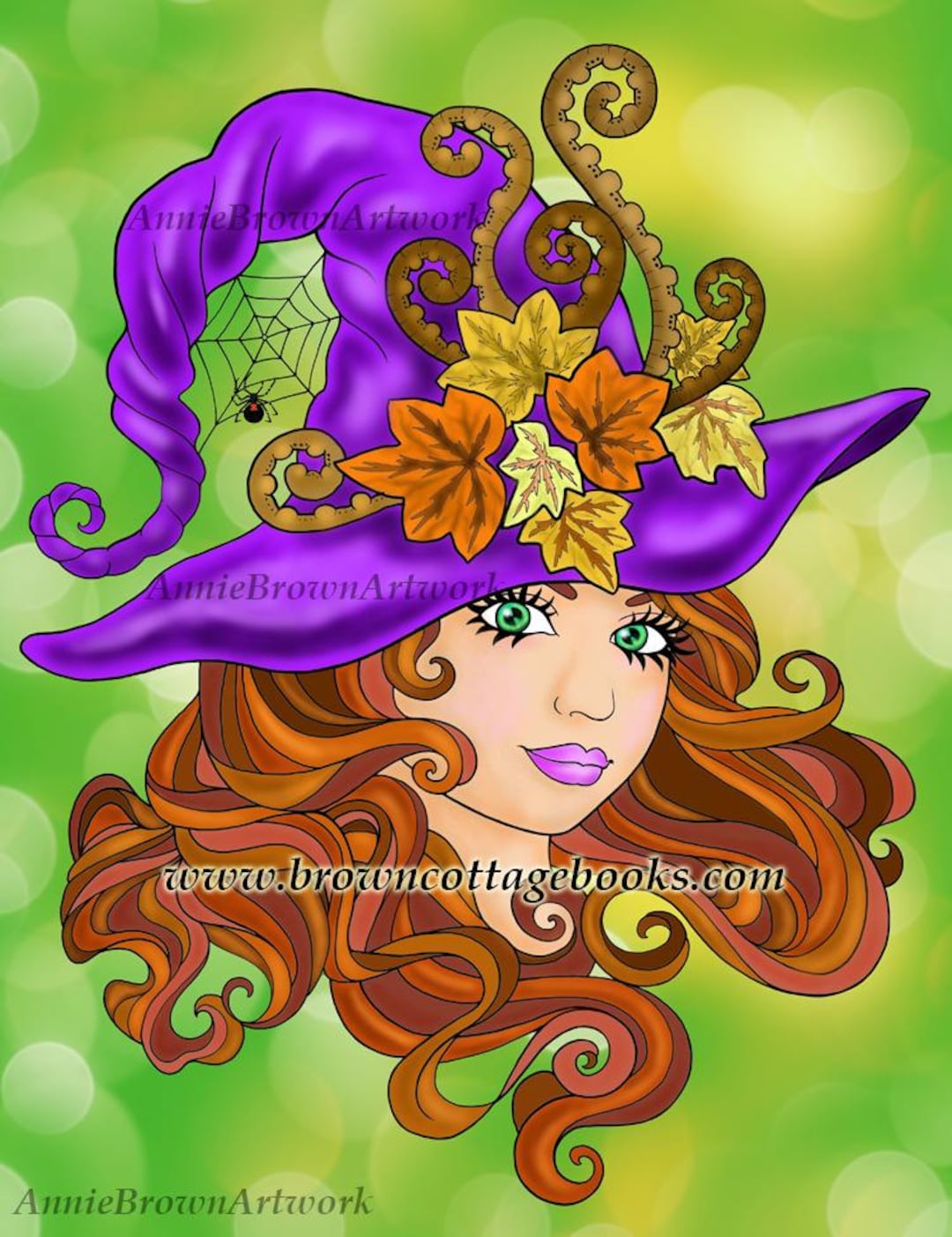 Halloween Little Witch Cutie Coloring Page Instant Download Printable ...