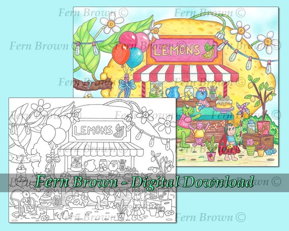 Bug Coloring Page Food Instant Download Insects Coloring - Etsy