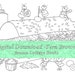 Bug Coloring Page Food Instant Download Insects Coloring Printable Line ...
