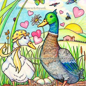PDF Digital Download, Animals, Line Art, Cute & Crazy Critters in Love ...