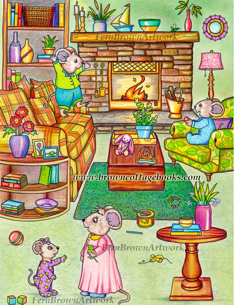 Adult Coloring Page, Mice, Line Art, Printable Download, Animals, Mouse ...