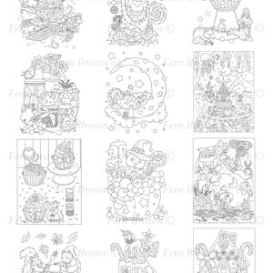 PDF Digital Download Animals Food Line Art Cute & Crazy Critters ...