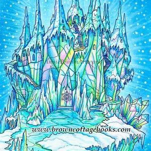 Ice Palace Frozen Castle Coloring Page, Instant Download Printable ...