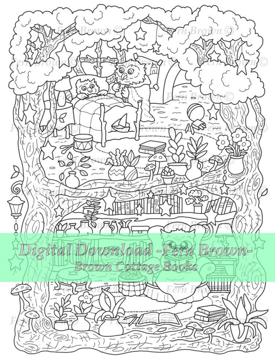 Burrow Coloring Page, Birds, Line Art, Animal Homes, Printable Download ...