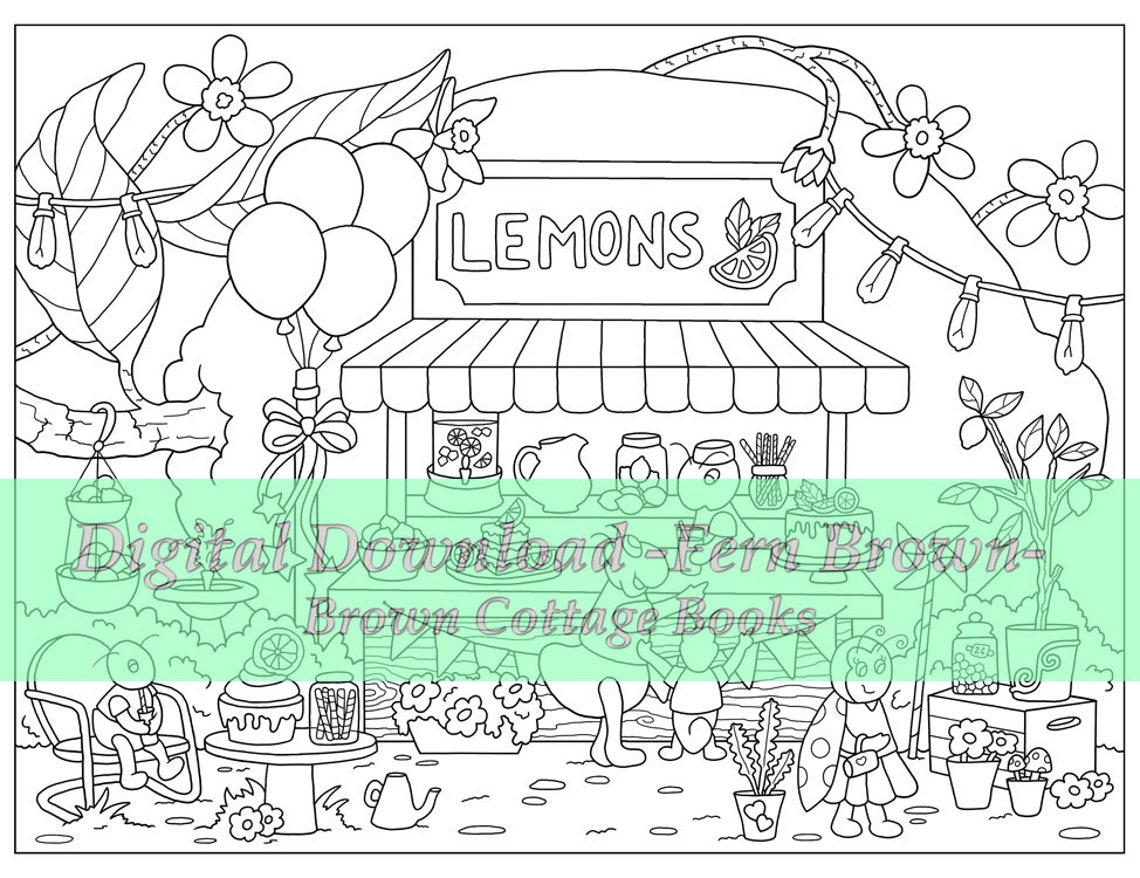 Bug Coloring Page, Food, Instant Download, Insects, Coloring, Printable ...