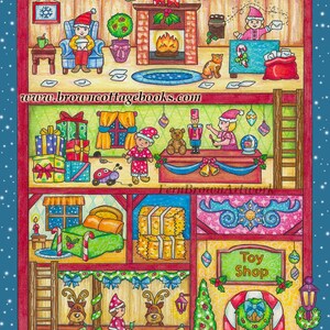 Toy Shop Dollhouse Coloring Page Instant Download Printable File Line ...