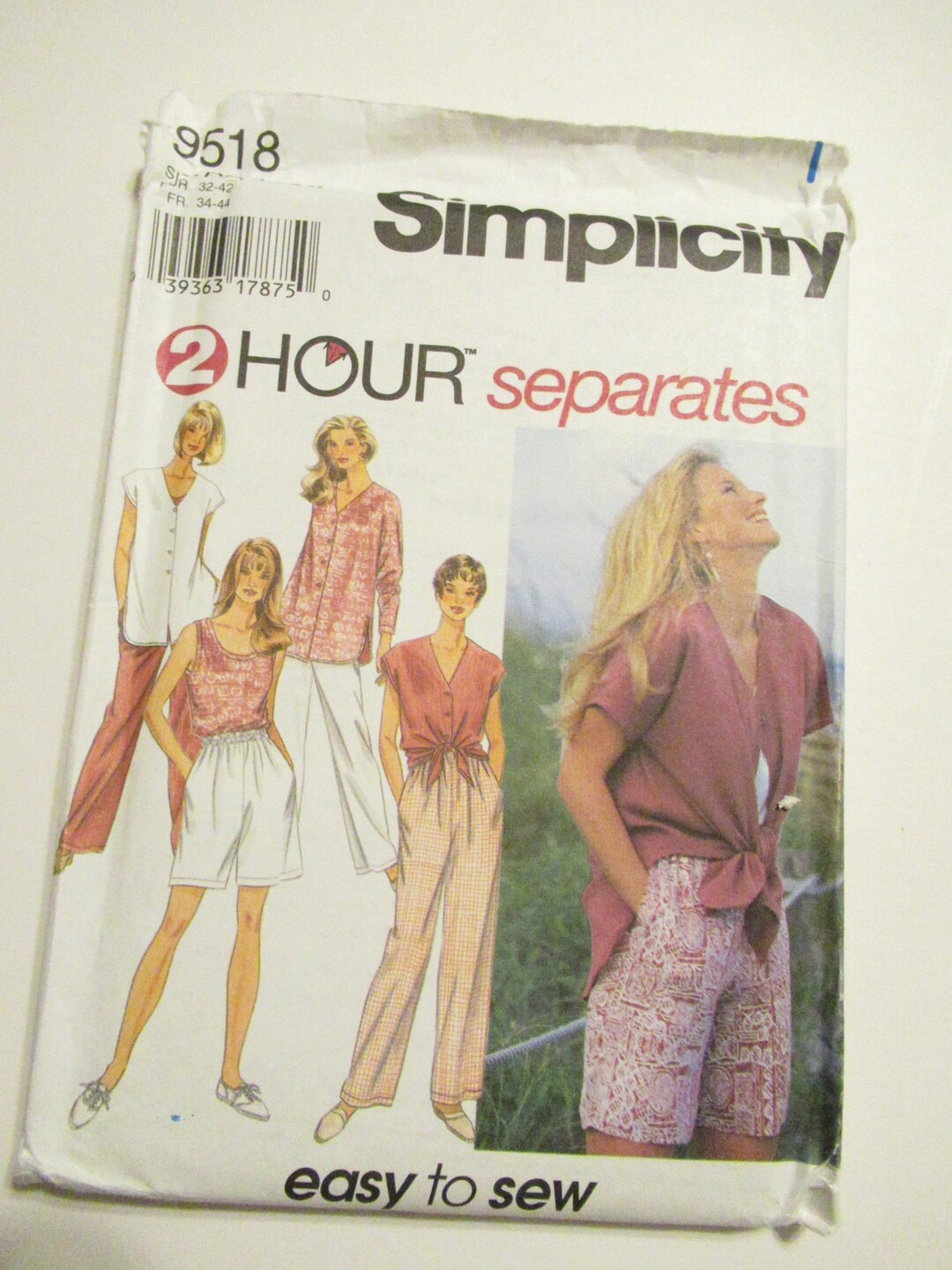 Simplicity Pattern #9518,pants,shorts,top, Size Xs,s,m, New Uncut - Etsy
