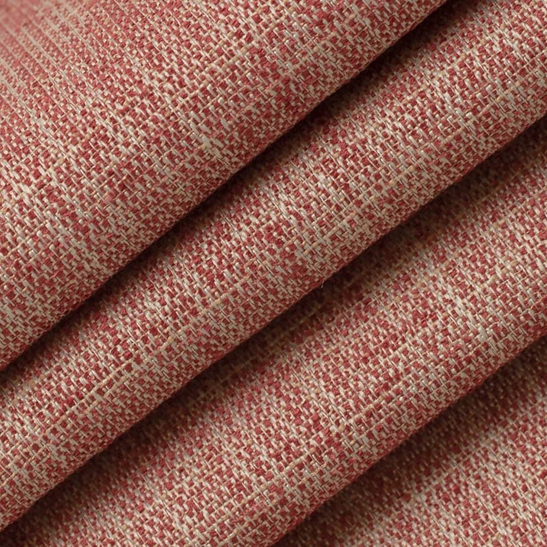 Red Textured Tweed Upholstery Fabric by the Yard - SKU: Colton ...