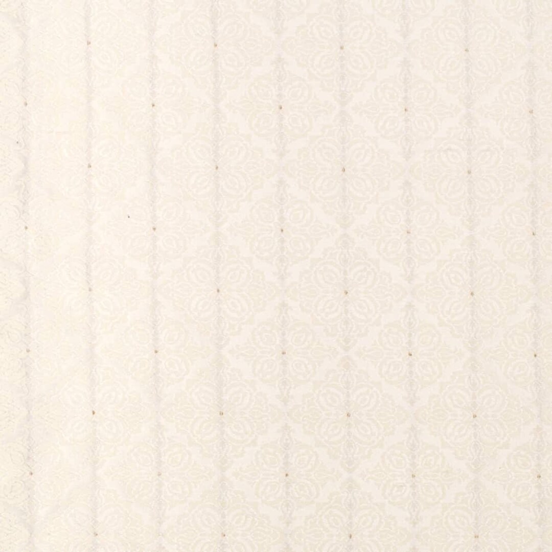 Ivory Damask Diamonds Woven Pattern Upholstery Fabric by the Yard - SKU ...