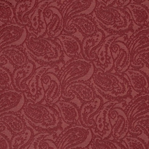 Red Paisley Woven Pattern Upholstery Fabric by the Yard - SKU: Dover ...