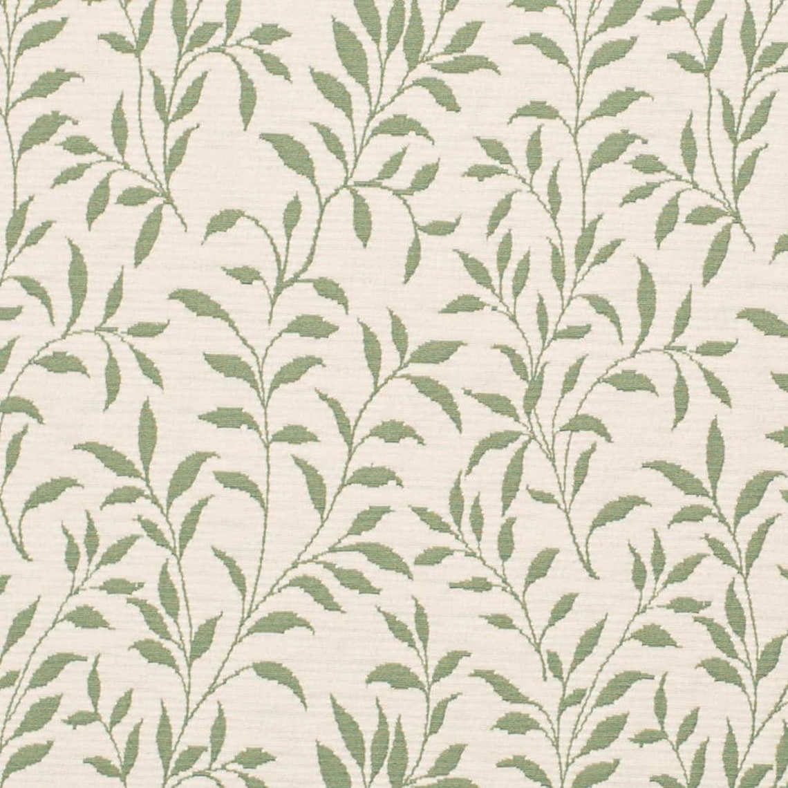 Green Leaves Matelasse Woven Pattern Upholstery Fabric by the Yard ...
