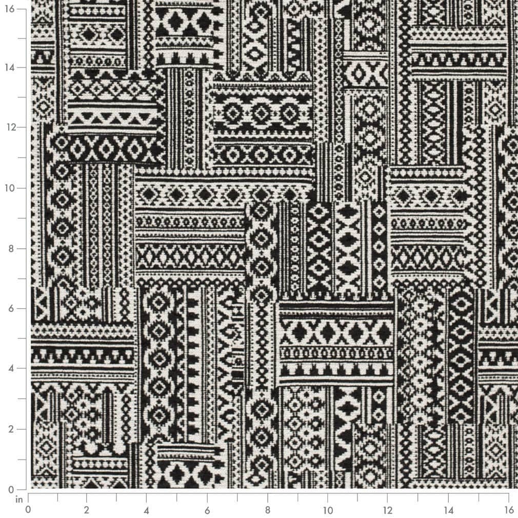 Black Abstract Woven Pattern Upholstery Fabric by the Yard - SKU ...
