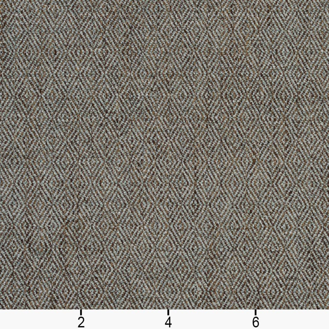 Blue Diamond Geometric Woven Pattern Upholstery Fabric by the Yard ...