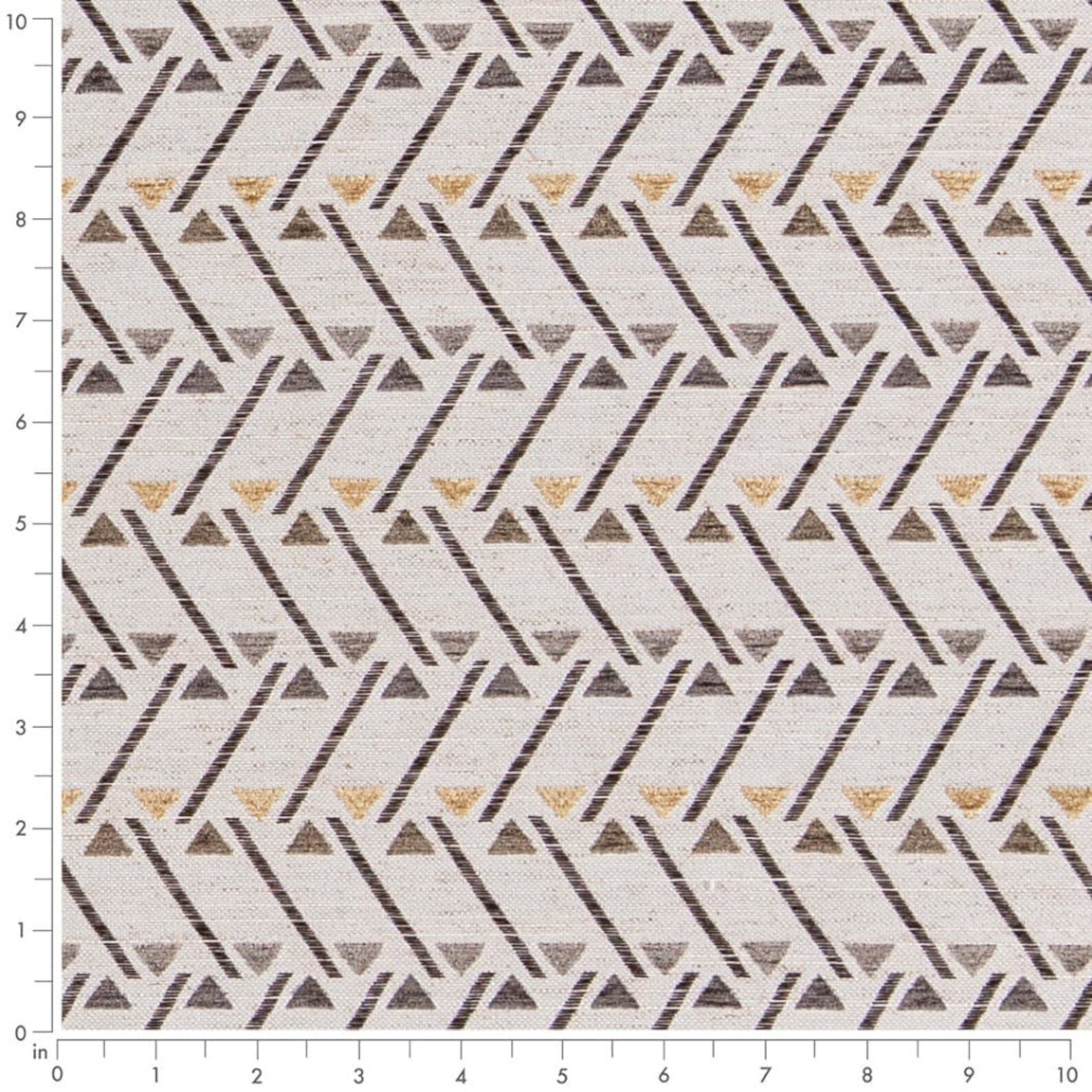 Natural Geometric Woven Pattern Upholstery Fabric by the Yard - SKU ...