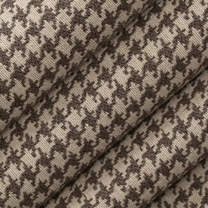 Brown Made in America Check Small Scale Houndstooth Check Woven Pattern ...