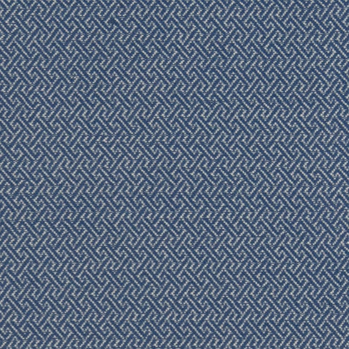 Blue Made in America Small Scale Geometric Woven Pattern Upholstery ...