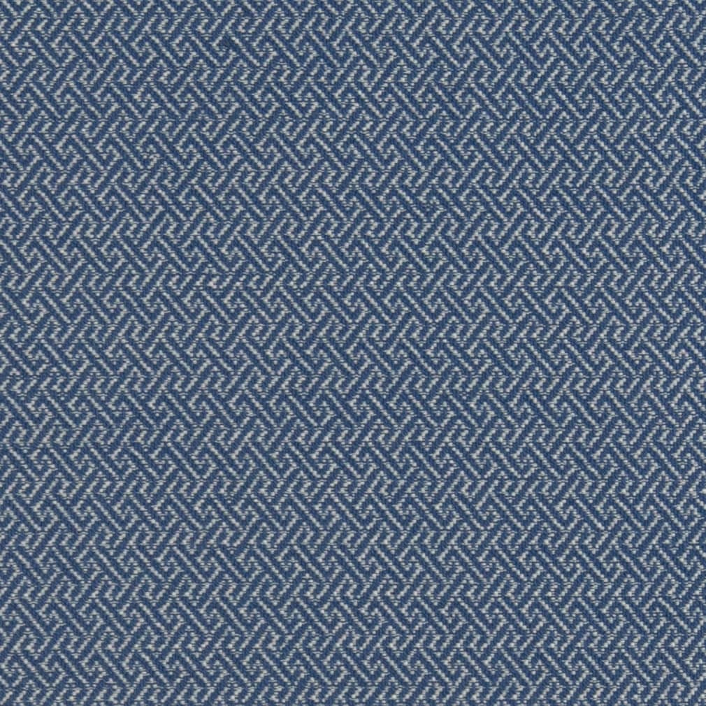 Blue Made in America Small Scale Geometric Woven Pattern Upholstery ...