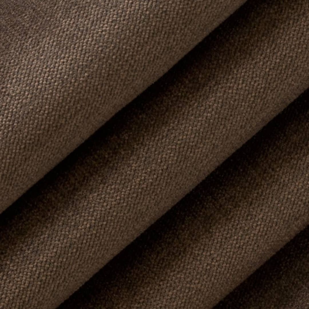 Brown Fade Resistant Plain Microfiber Velvet Upholstery Fabric by the ...