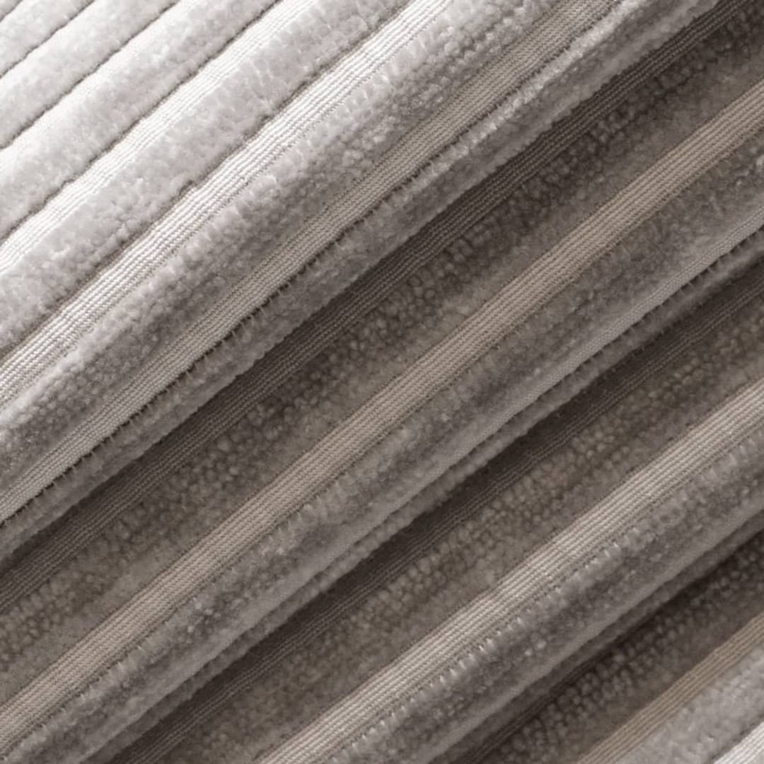 Grey Striped Chenille Upholstery Fabric by the Yard - SKU: Roberto ...
