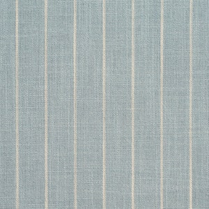 Blue Stripe Linen Look Woven Pattern Upholstery Fabric by the Yard ...