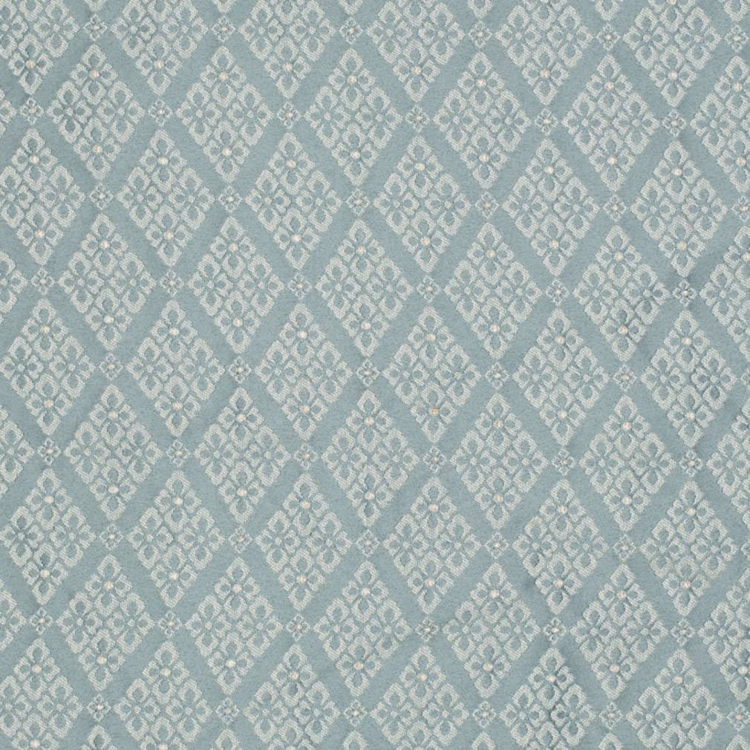 Blue Fade Resistant Diamond Woven Pattern Upholstery Fabric by the Yard ...