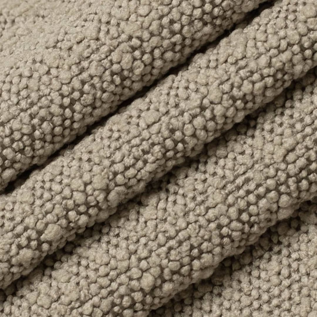 Natural Boucle Textured Upholstery Fabric by the Yard - SKU: Kenley ...