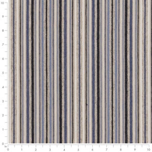 Blue Made in America Small Scale Stripe Woven Pattern Upholstery Fabric ...