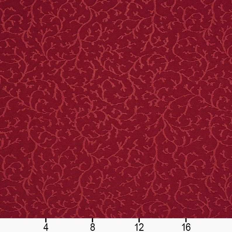 Red Abstract Matelasse Woven Pattern Upholstery Fabric by the Yard ...