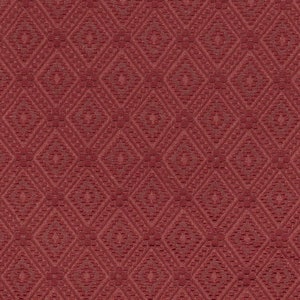 Red Diamond Geometric Woven Pattern Upholstery Fabric by the Yard - SKU ...