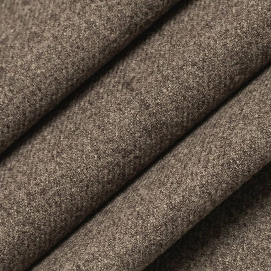 Brown Textured Tweed Upholstery Fabric by the Yard - SKU: Clark Coffee ...