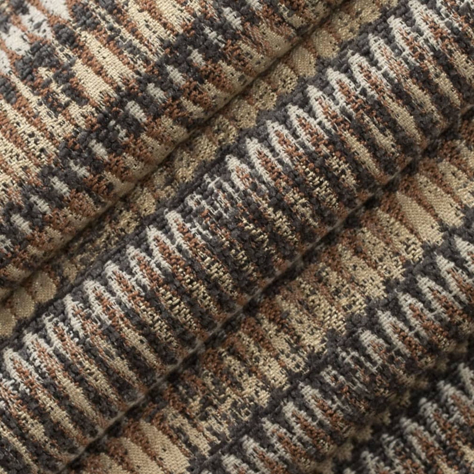 Brown Abstract Global Woven Pattern Upholstery Fabric by the Yard - SKU ...