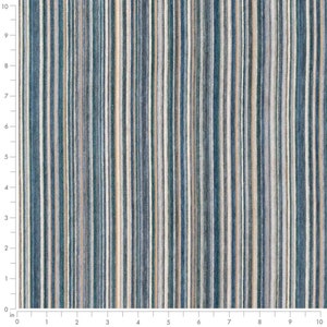 Blue Small Scale Stripe Woven Pattern Upholstery Fabric by the Yard ...