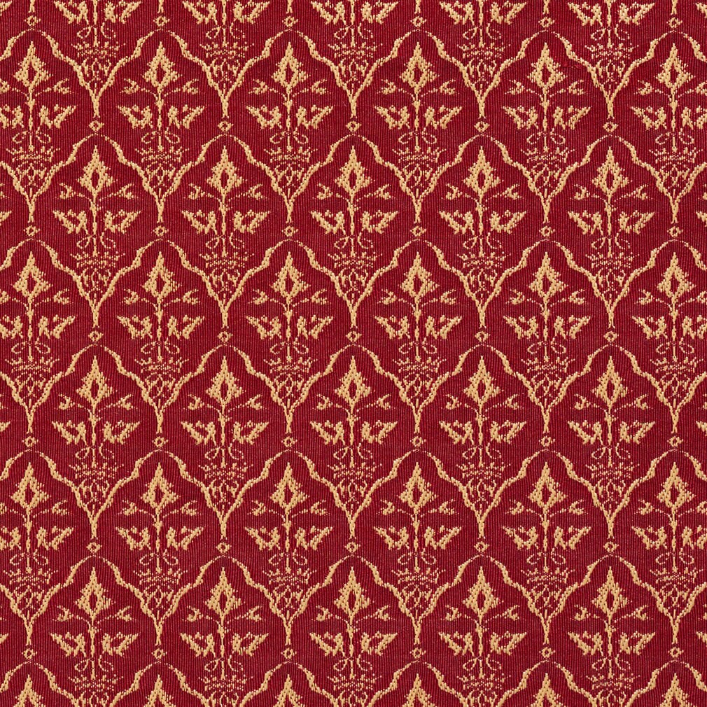 Red Abstract Geometric Woven Pattern Upholstery Fabric by the Yard ...