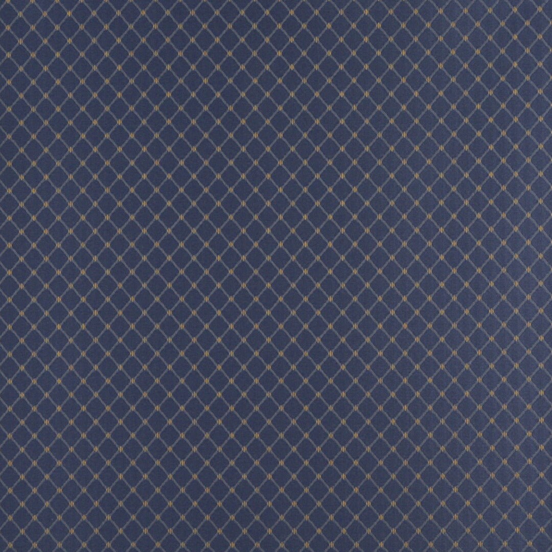Blue Diamond Small Scale Woven Pattern Upholstery Fabric by the Yard ...