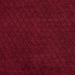 Red Diamond Small Scale Geometric Velvet Upholstery Fabric by the Yard ...