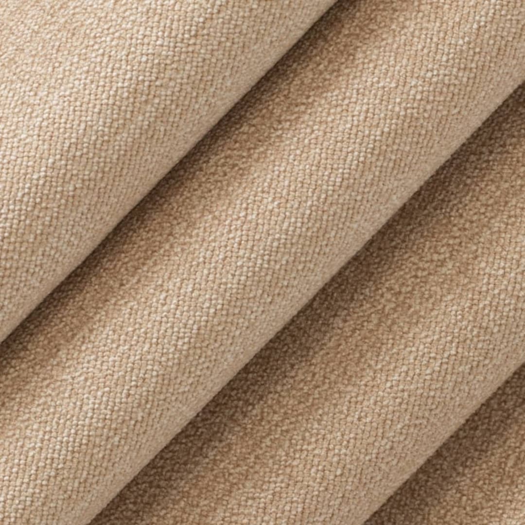 Beige Fade Resistant Plain Microfiber Velvet Upholstery Fabric by the ...
