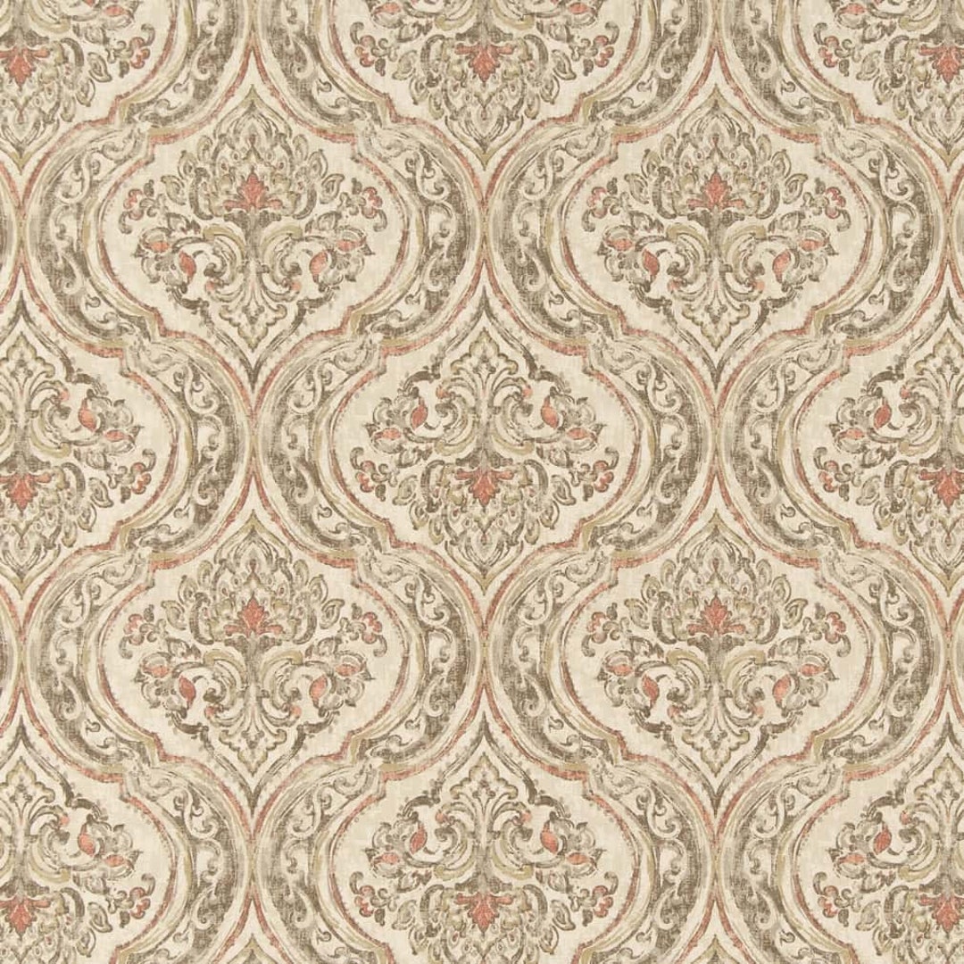 Pink Damask Print Upholstery Fabric by the Yard - SKU: Wesley Mauve - Etsy