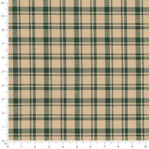 Green Plaid Woven Pattern Upholstery Fabric by the Yard - SKU: Rivet ...